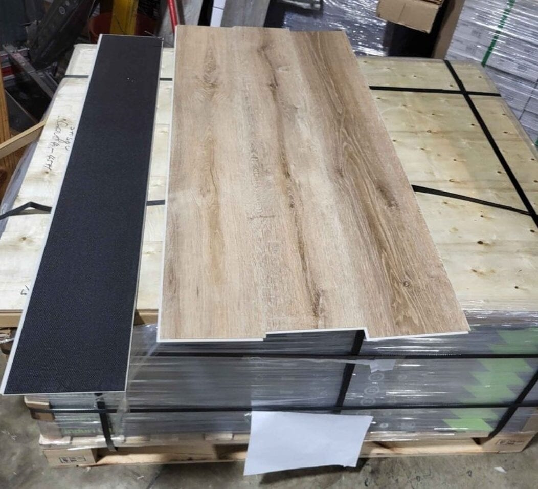 Waterproof vinyl flooring virgina pine plus 5mm 1mm rubber pad 20 mils 1.79 sqft